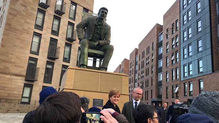 First statue of Charles Rennie Mackintosh is unveiled in Anderston by ...
